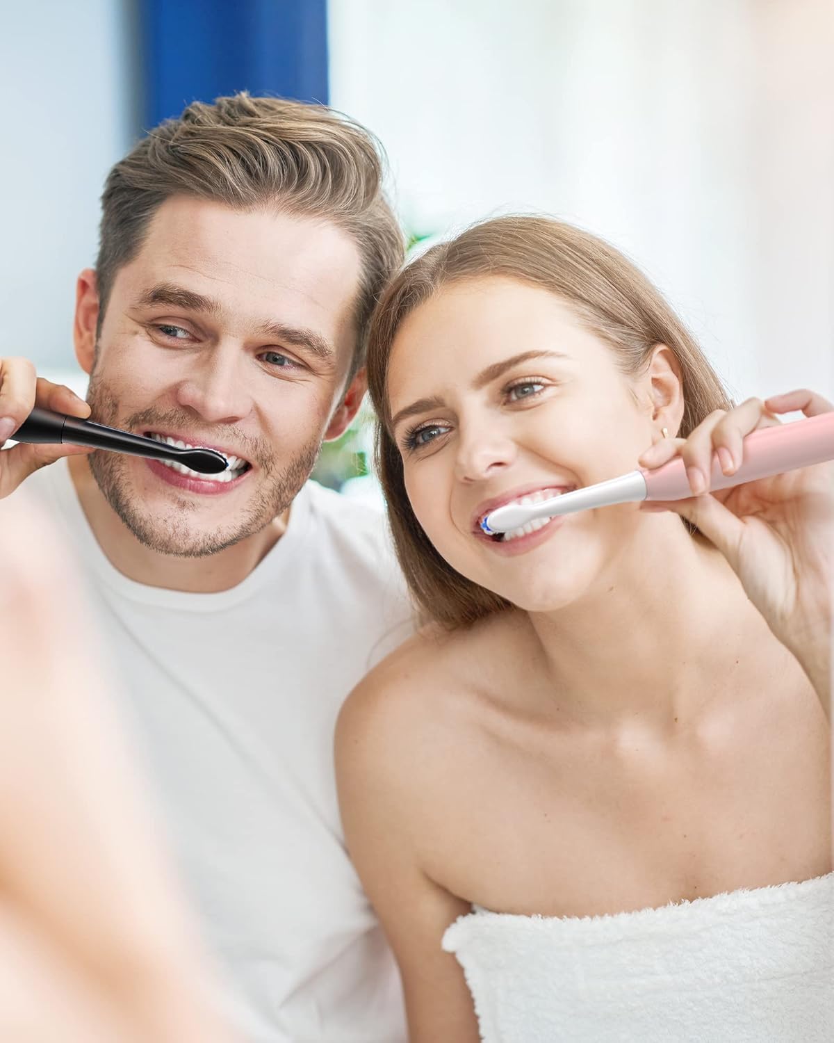 Bitvae Electric Toothbrushes 2 Pack Ultrasonic Toothbrush with Holders ...